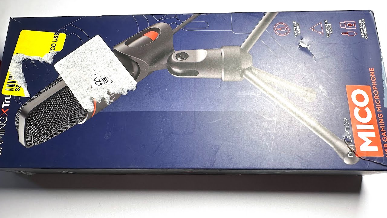 Trust GXT 212 Mico USB Microphone for PC, PS4, PS5, Laptop Unboxing ...