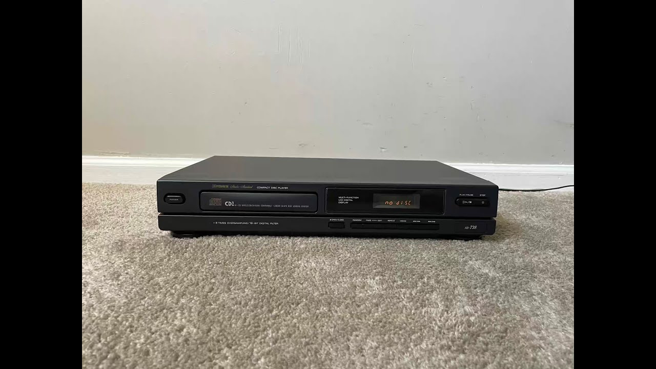 Fisher AD-738 Single Compact Disc CD Player - YouTube