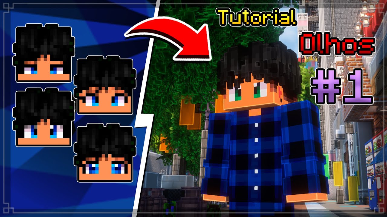 TUTORIAL - COMO FAZER OLHOS DETALHADOS NA SUA SKIN 128X128 DO MINECRAFT ...