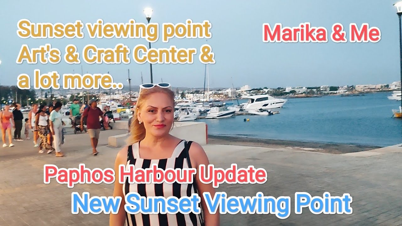 Paphos Harbour New Sunset View Point Kato Paphos Cyprus - YouTube