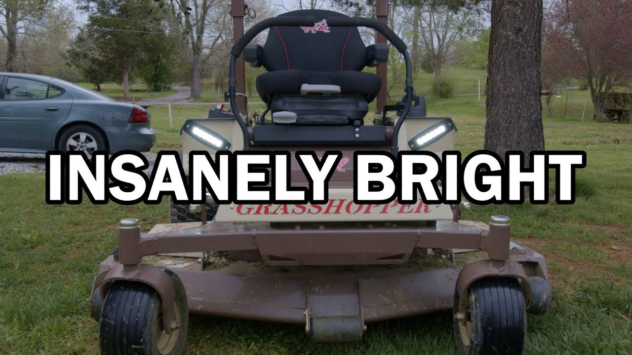 Way Brighter Than I Imagined! - Grasshopper Mower Light Kit - How To ...