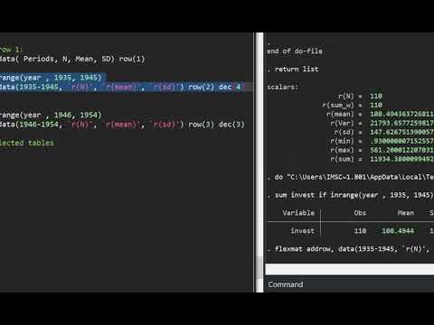 flexmat of asdocx : Create Customized Tables in Stata and Export to ...