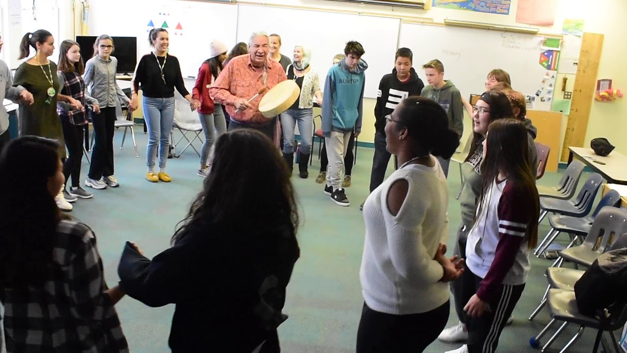 Joseph Naytowhow - Robert Service School. Storytelling & Round Dance ...