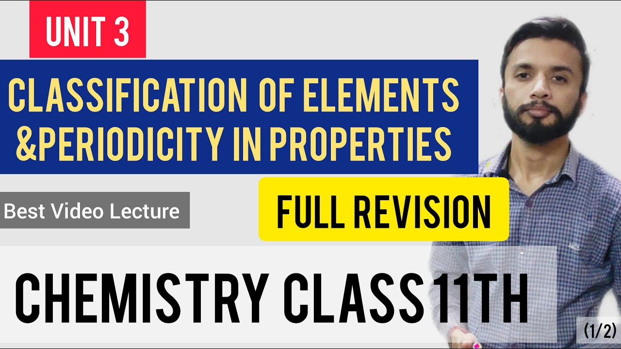 Classification of Elements & Periodicity in Properties One Shot Chapter ...