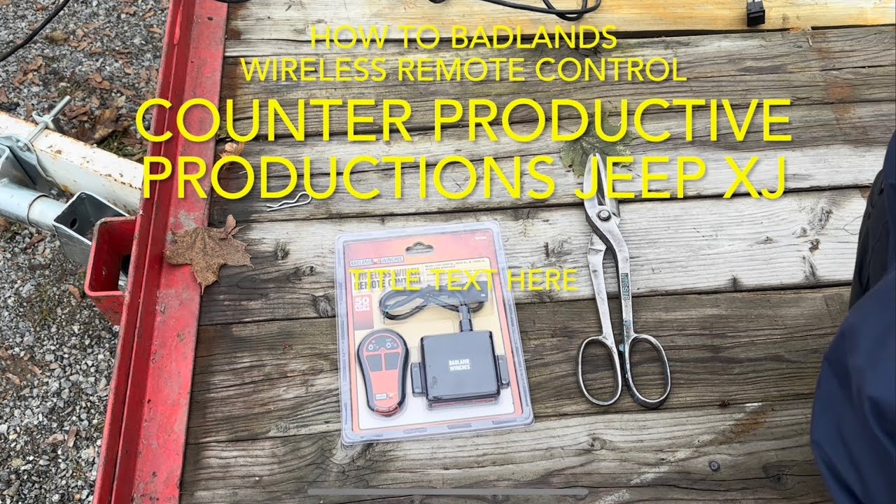 How to Badlands wireless winch controller install and operation. - YouTube