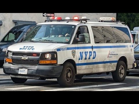 Multiple New York Police Department Units Responding (ESU, CTB, Traffic ...