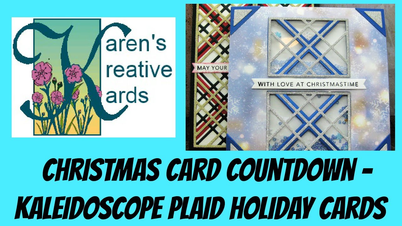Christmas Card Countdown - Kaleidoscope Plaid Holiday Cards - YouTube