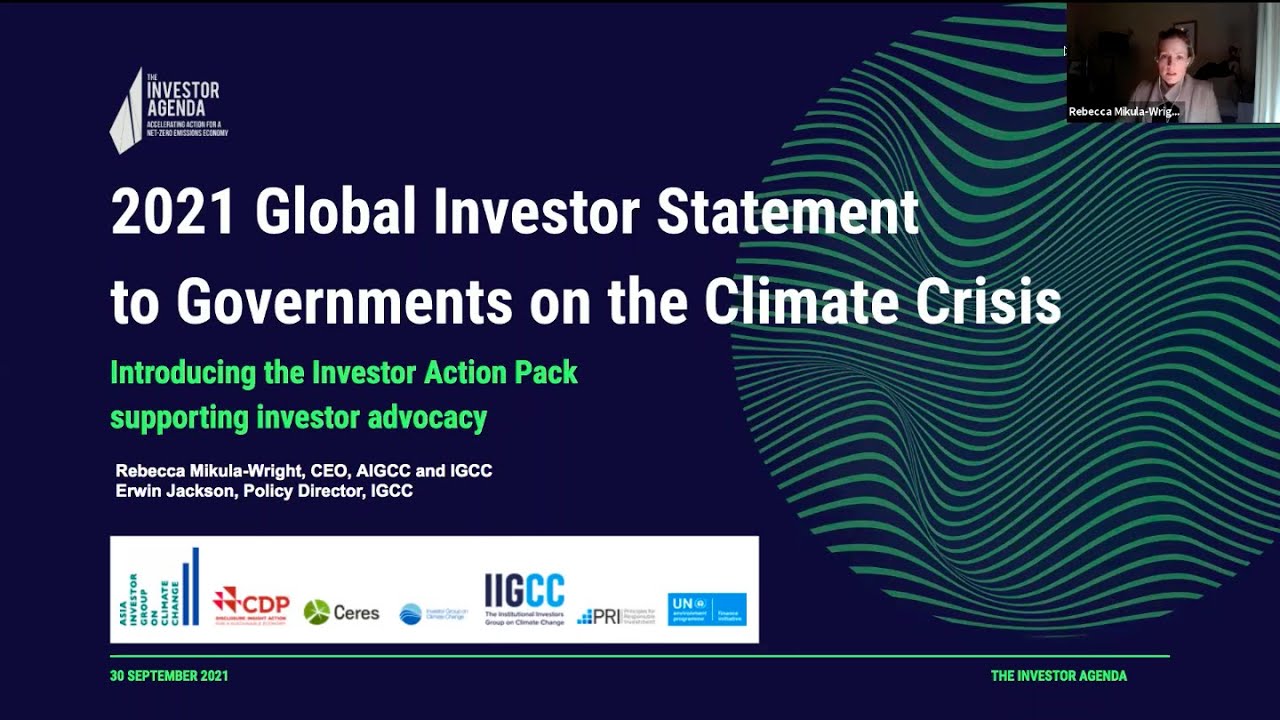 Global Investor Statement Investor Action Pack Webinar - YouTube
