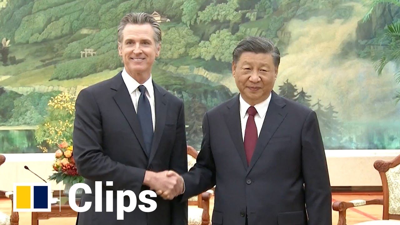 China’s Xi Jinping and California’s Gavin Newsom strike upbeat tone in ...