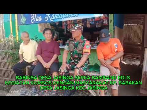 BABINSA DESA JASINGA SERKA BAMBANG EDI S KOMSOS DENGAN MASYARAKAT KP ...