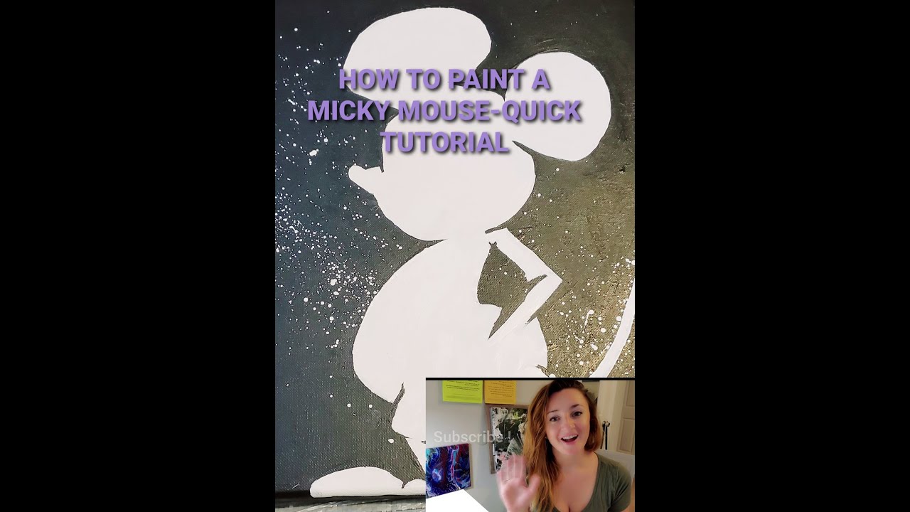 How to Paint Mickey Mouse | How to Paint Mickey Mouse on Canvas ...