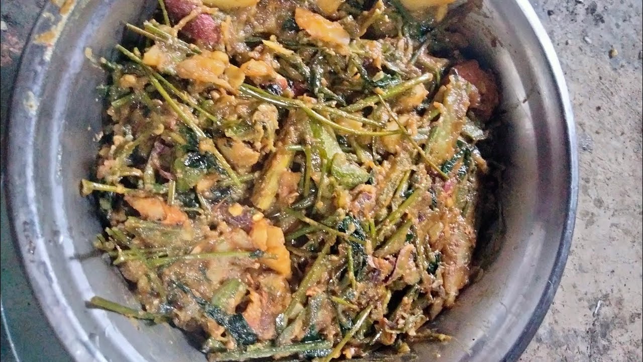 তেলাকুচা শাখের চচচরি #cooking #Telakochu sakh choochori - YouTube
