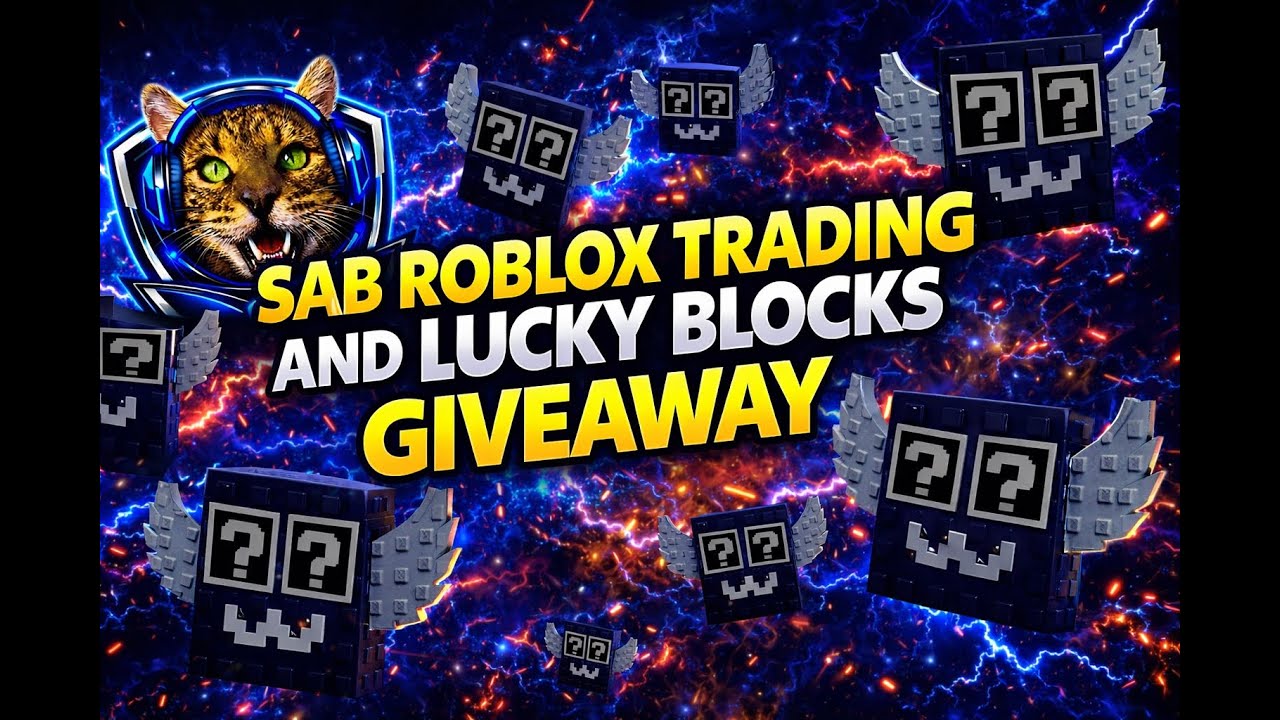ROBLOX SAB TRADING AND SECRET LUCKY BLOCKS GIVEAWAY - YouTube