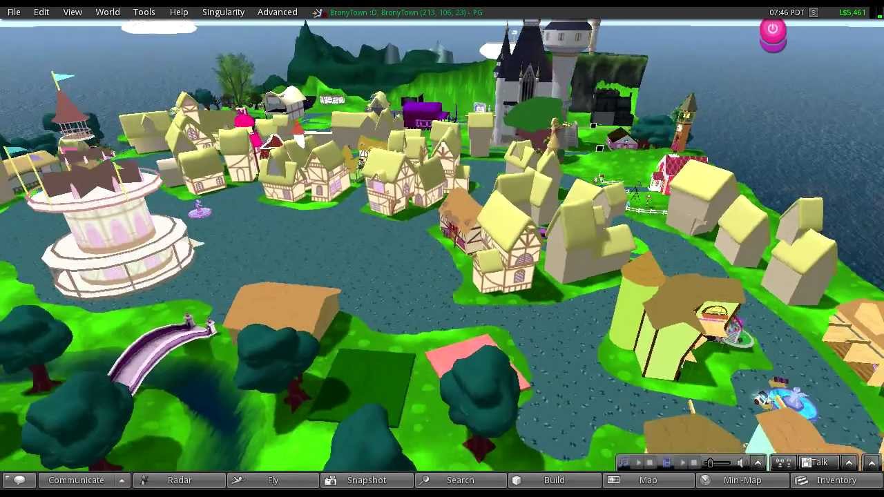 A 19 minute Tour trough My Little Pony Regions of Second life - YouTube