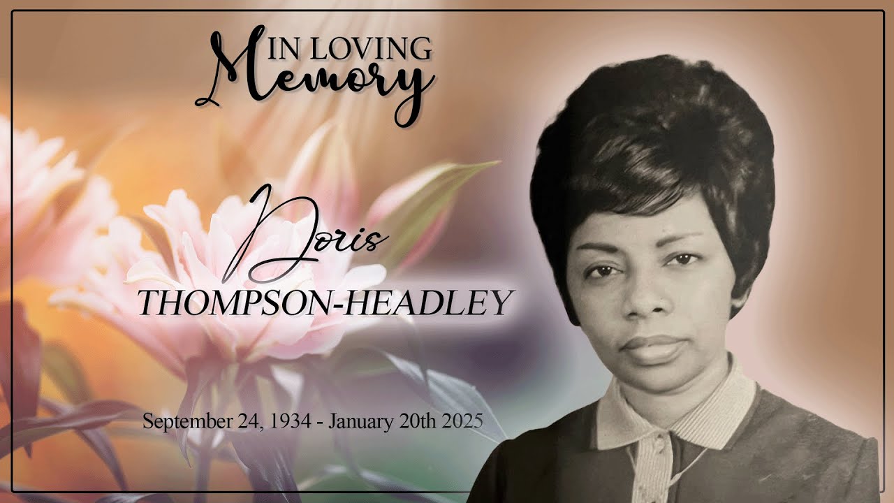 Celebrating the Life of Doris Thompson-Headley - YouTube