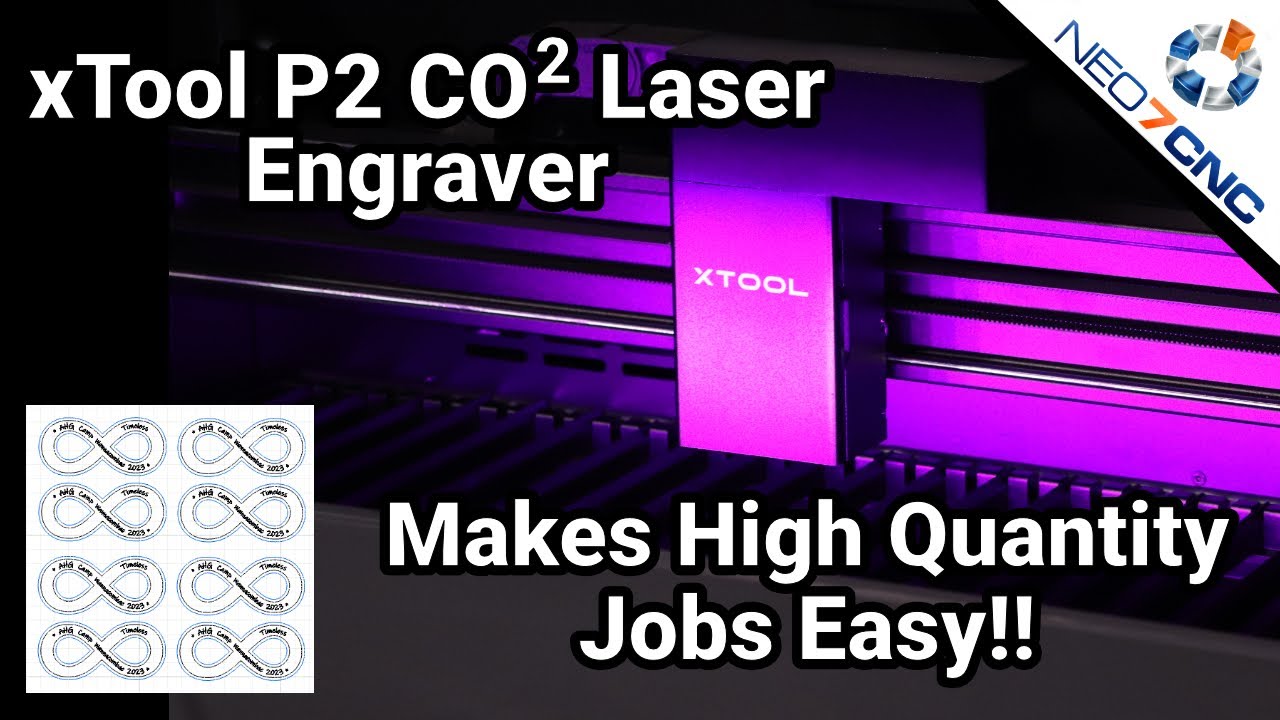 xTool P2 55W CO2 Laser Engraver - Makes High Quantity Jobs Easy!! - YouTube