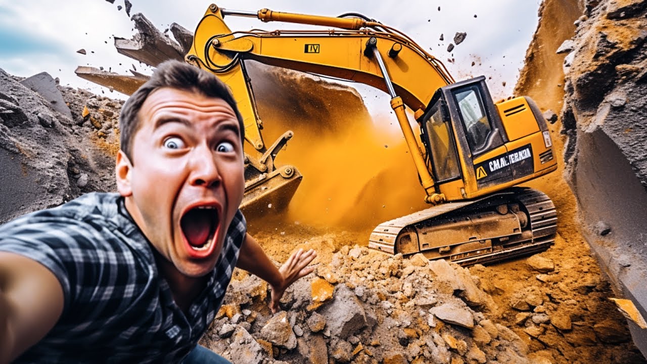 Idiots At Work - Horror Story Excavator Fails - Major Failarmy - YouTube