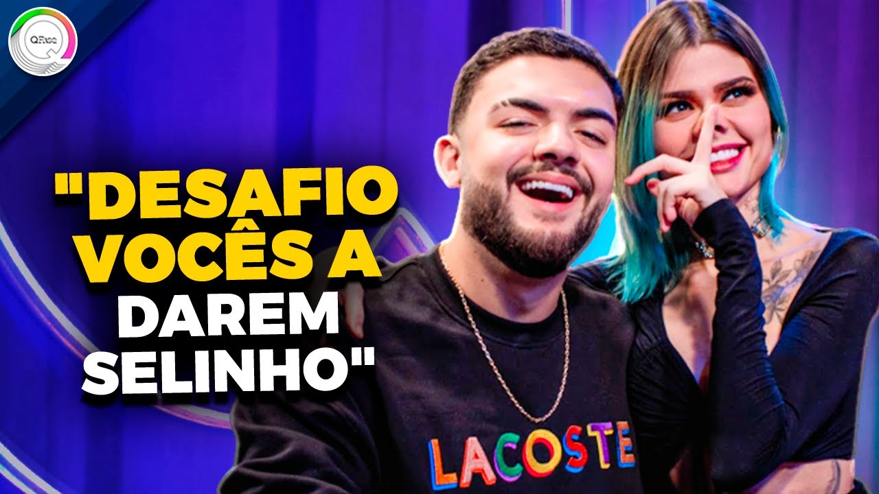 DESAFIAMOS LUQUETA E CAJU A DAREM SELINHO AO VIVO - YouTube