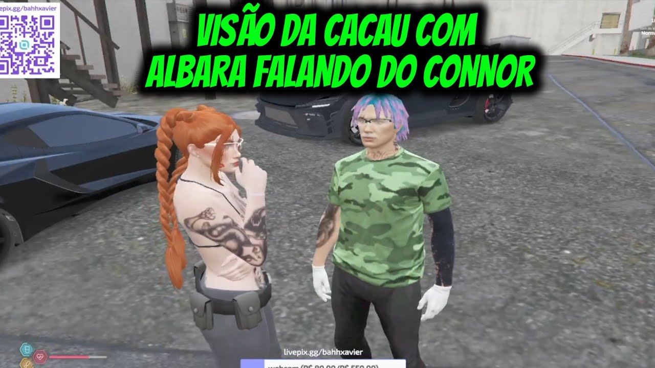 VISÃO DA CACAU COM ALBARA FALANDO DO CONNOR - YouTube