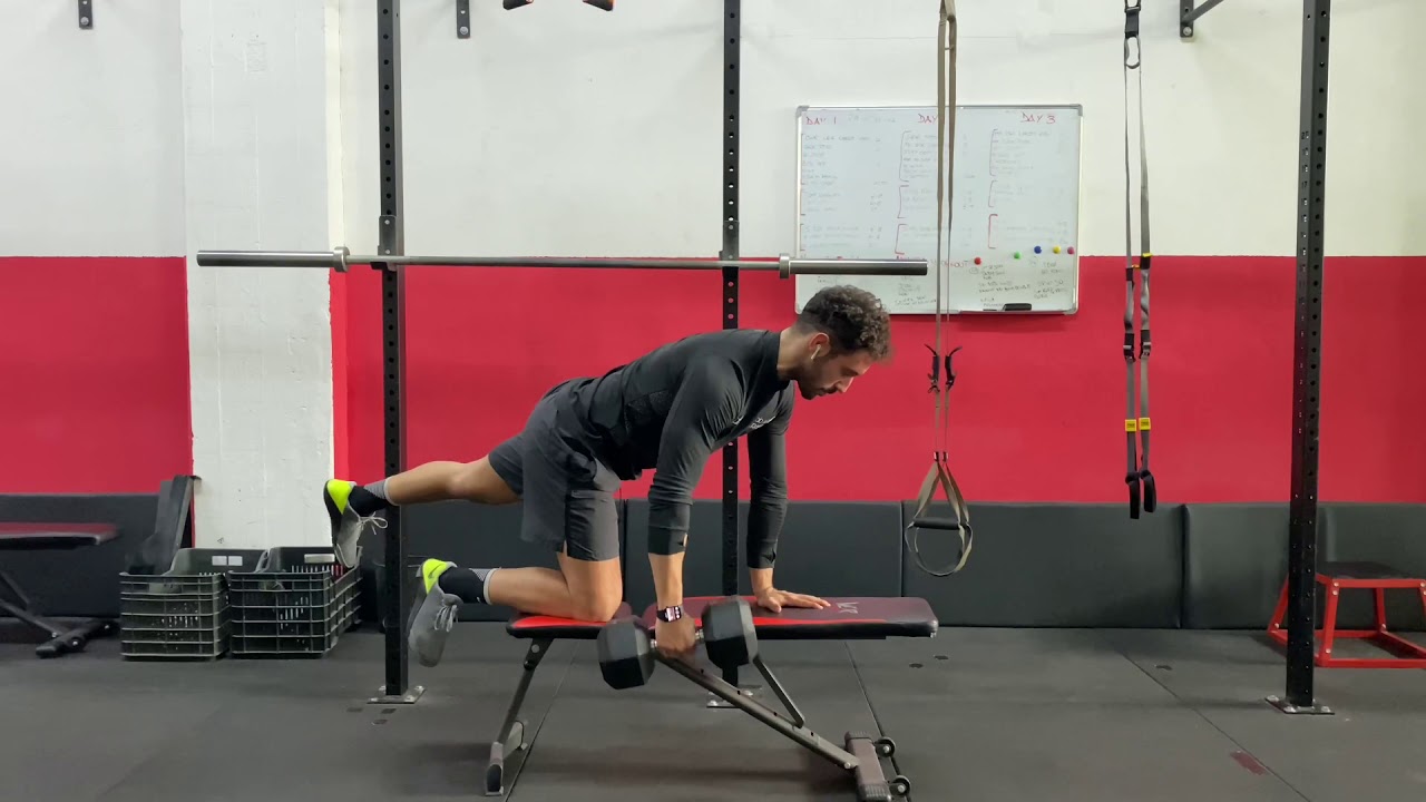 Bear Bench Straddle Row - YouTube