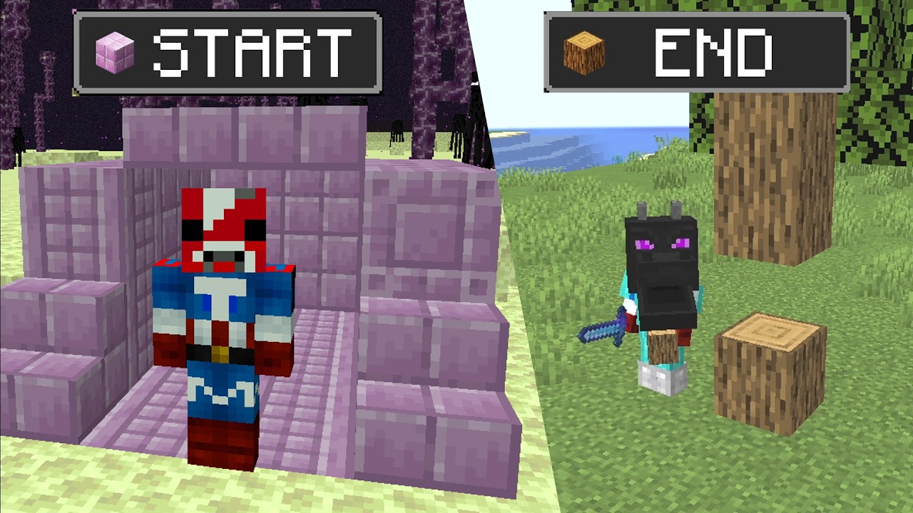 I Tried To Beat Minecraft Backwards (In Hardcore Backdoor Style) - YouTube