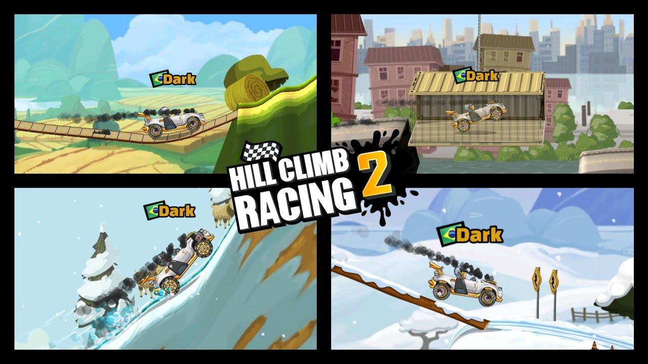 10k WITH RALLY CAR IN 4 MAPS - Hill Climb Racing 2 - YouTube