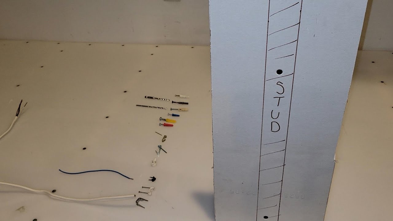How to Install Drywall Plugs and Locating Studs - YouTube