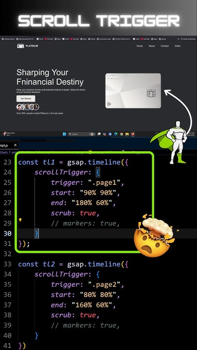 How Create a STUNNING Animated Credit Card Website with HTML, CSS, JavaScript, GSAP ...