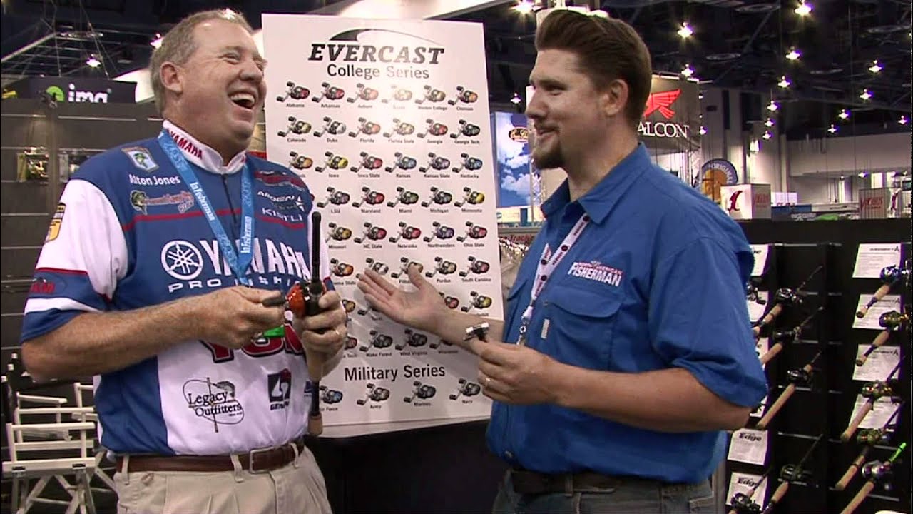 Bass Pro Alton Jones Displays Evercast's College-Themed Baitcasting ...