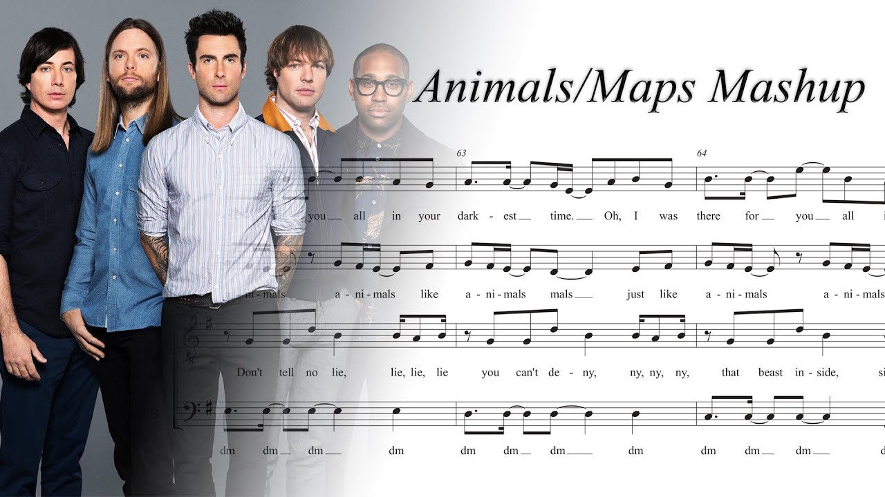 Animals/Maps Mashup (Maroon 5) - SATB A Cappella Arrangement - YouTube
