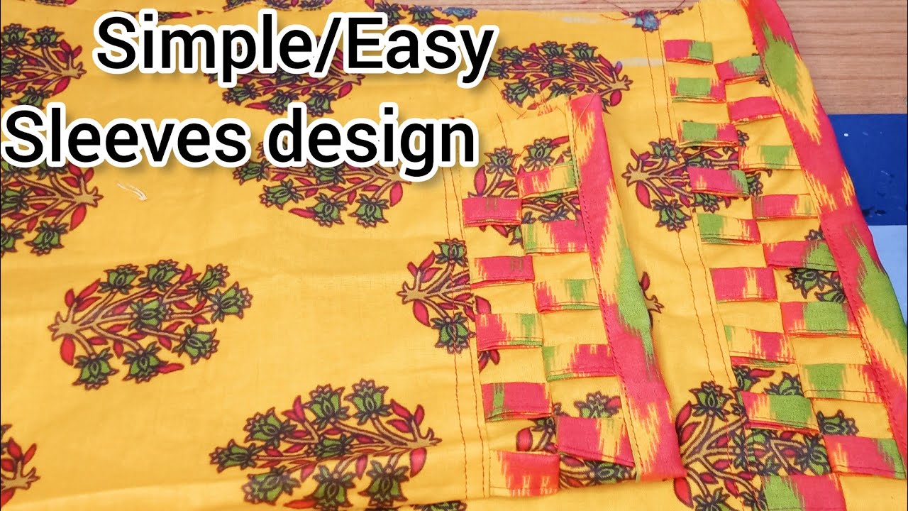 Simple/Easy sleeves design!sleeves design cutting and stitching# ...