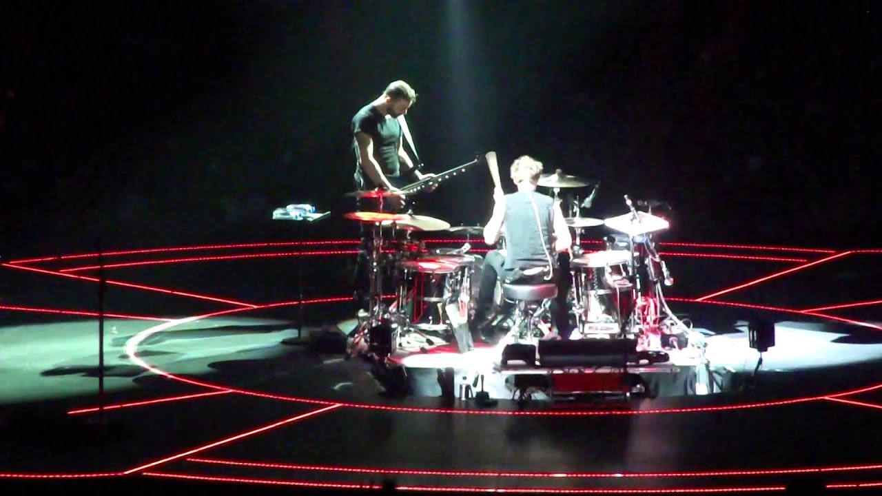 MUSE Los Angeles 2015 Drum set - YouTube