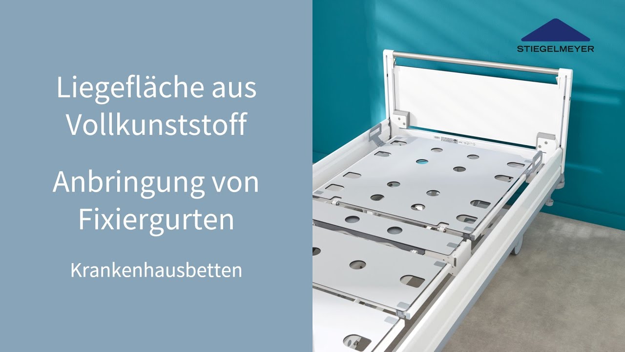 Krankenhausbetten | Funktionsvideo | HPL-Liegefläche für Fixiergurte ...