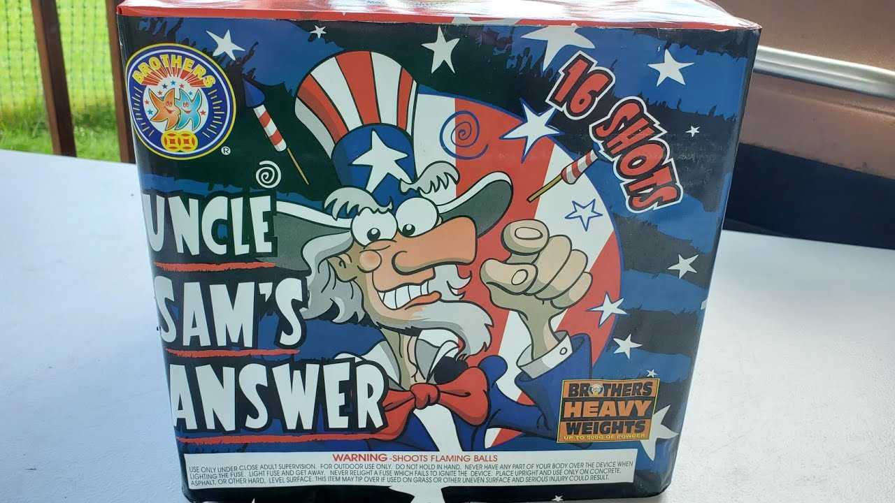 Uncle Sam's Answer (16 Shots) (Brothers Pyrotechnics) - YouTube