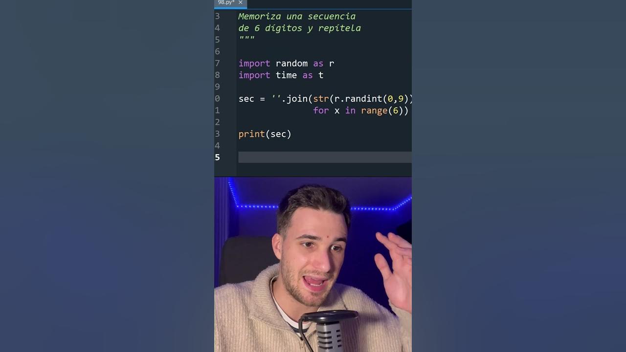 Juego De Memoria En Python (EN 1 MINUTO) - YouTube
