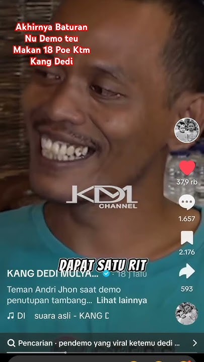 Baturuan NU DEMO TEU MAKAN 18 POE KETEMU KANG DEDI MULYADI #fyp #kangdedimulyadi #demo - YouTube