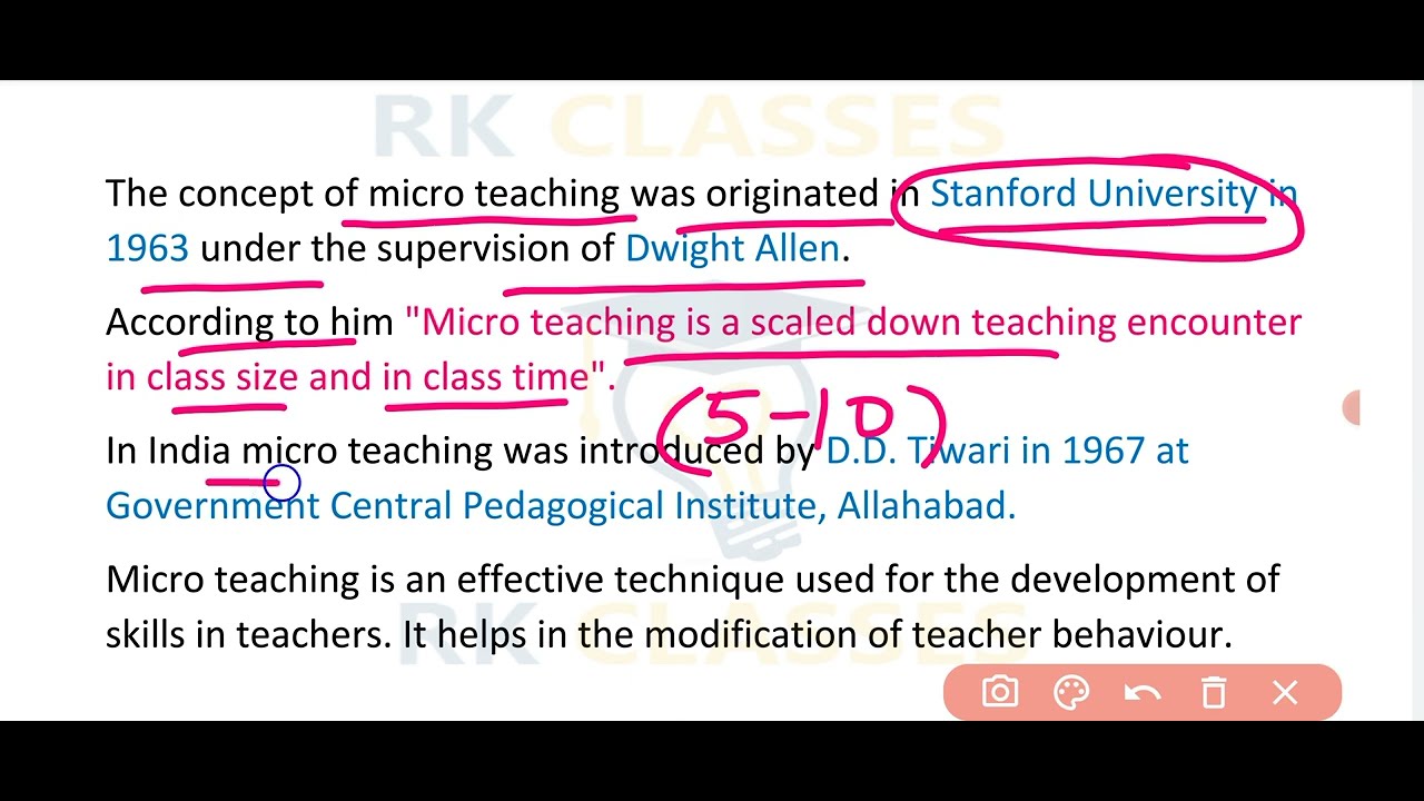 Micro Teaching | Defination | Steps | Characterstics | Merits | Demerits | D.ed | B.ed First ...