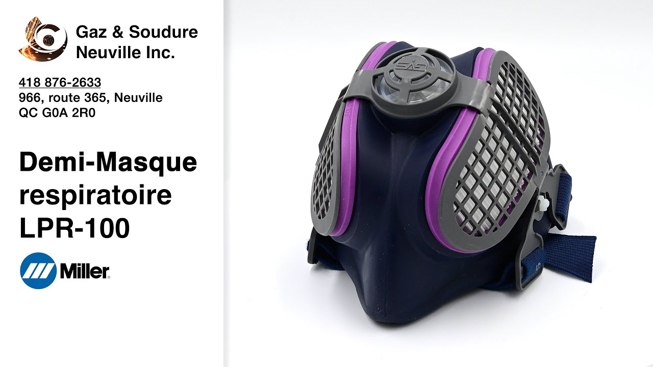 Demi-Masque Respiratoire LPR-100 - YouTube