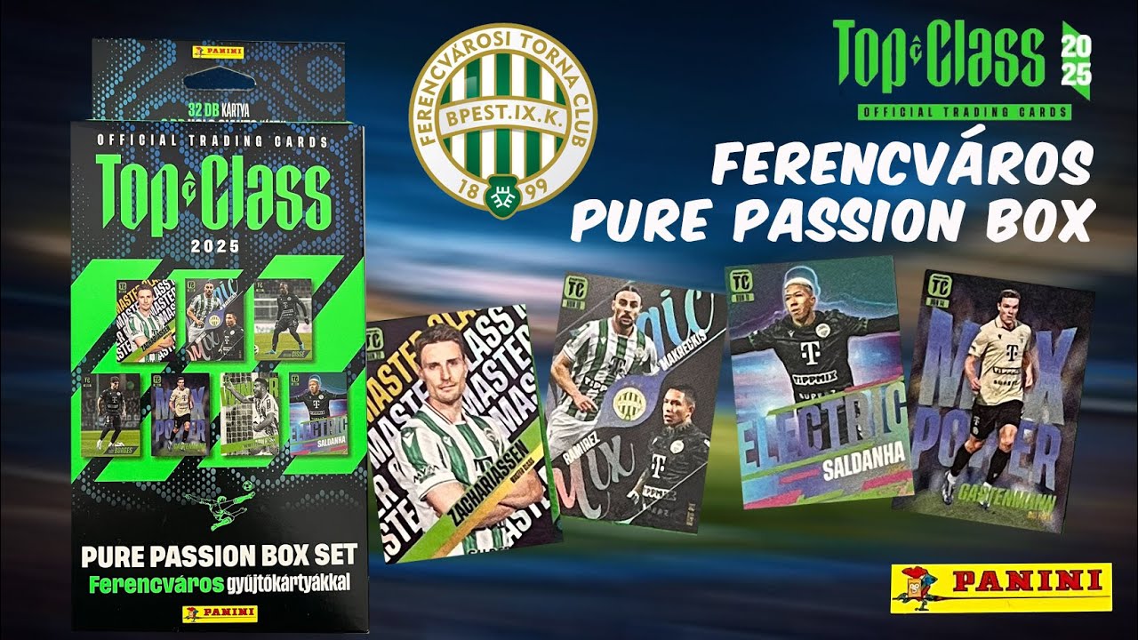 Ferencváros Pure Passion Box Set⎥Panini Top Class 2025 - YouTube