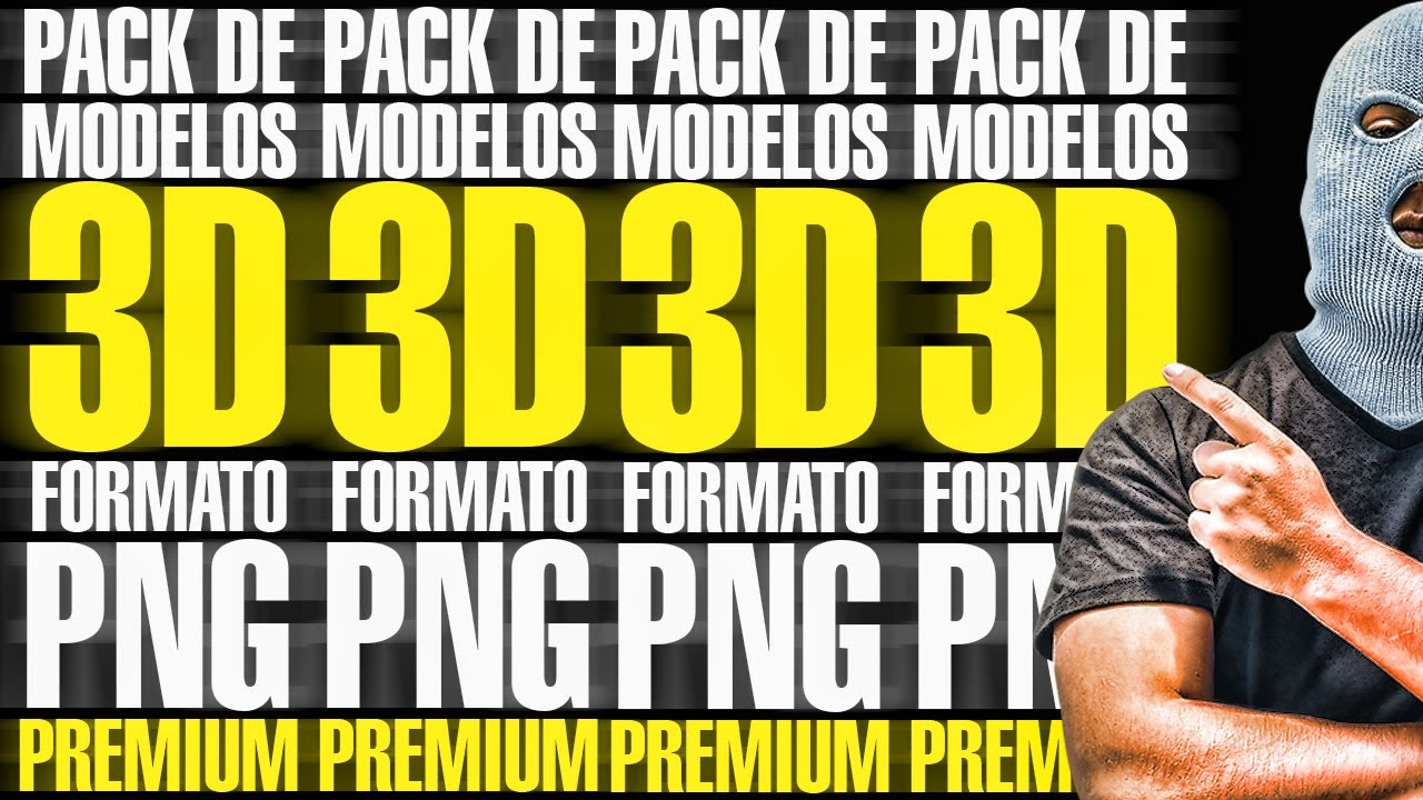 PACK DE MODELOS 3D PNG PREMIUM - GRAPHIC MEDIA - YouTube