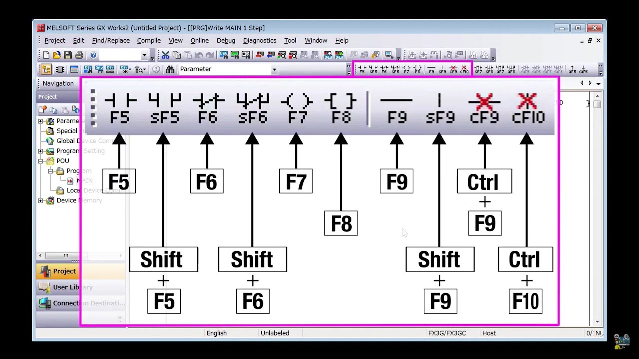 PLC Training 12 - SCADA Program Using the Function Key - YouTube