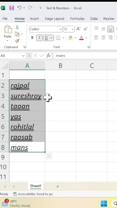how to double underline text in microsoft excel #windows #excel #shorts - YouTube