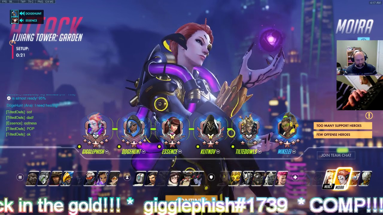 Just Playin Overwatch - Comp - Match 6 - 1 to 2 - DEFEAT - YouTube