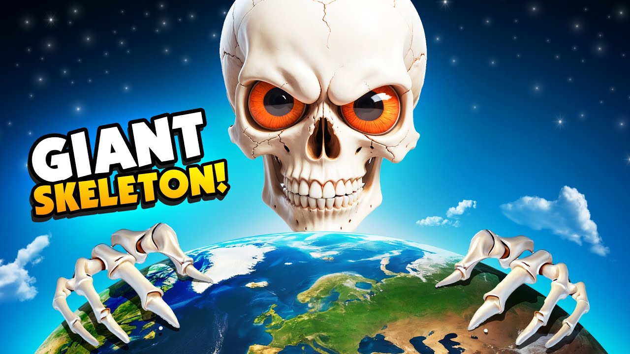 I Used MAGIC To Make a GIANT Skeleton in VR! - YouTube