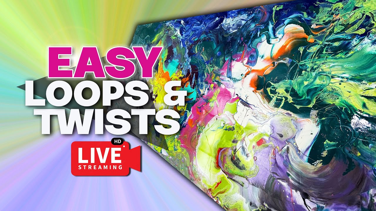 How to paint TWISTS and LOOPS the easy way!! LIVE stream tutorial - YouTube
