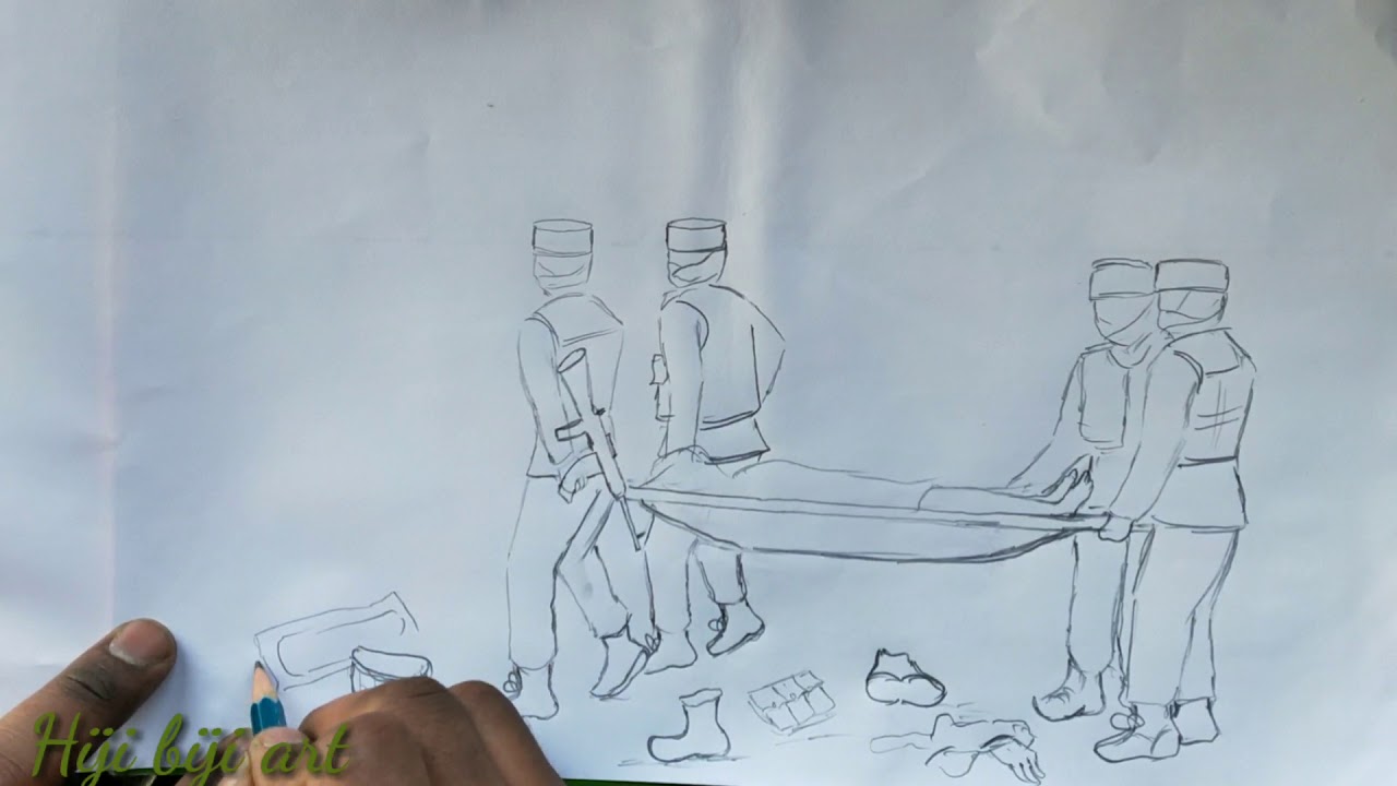 Pulwama terrorist attack drawing /CRPF attacked by terrorists in jammu ...