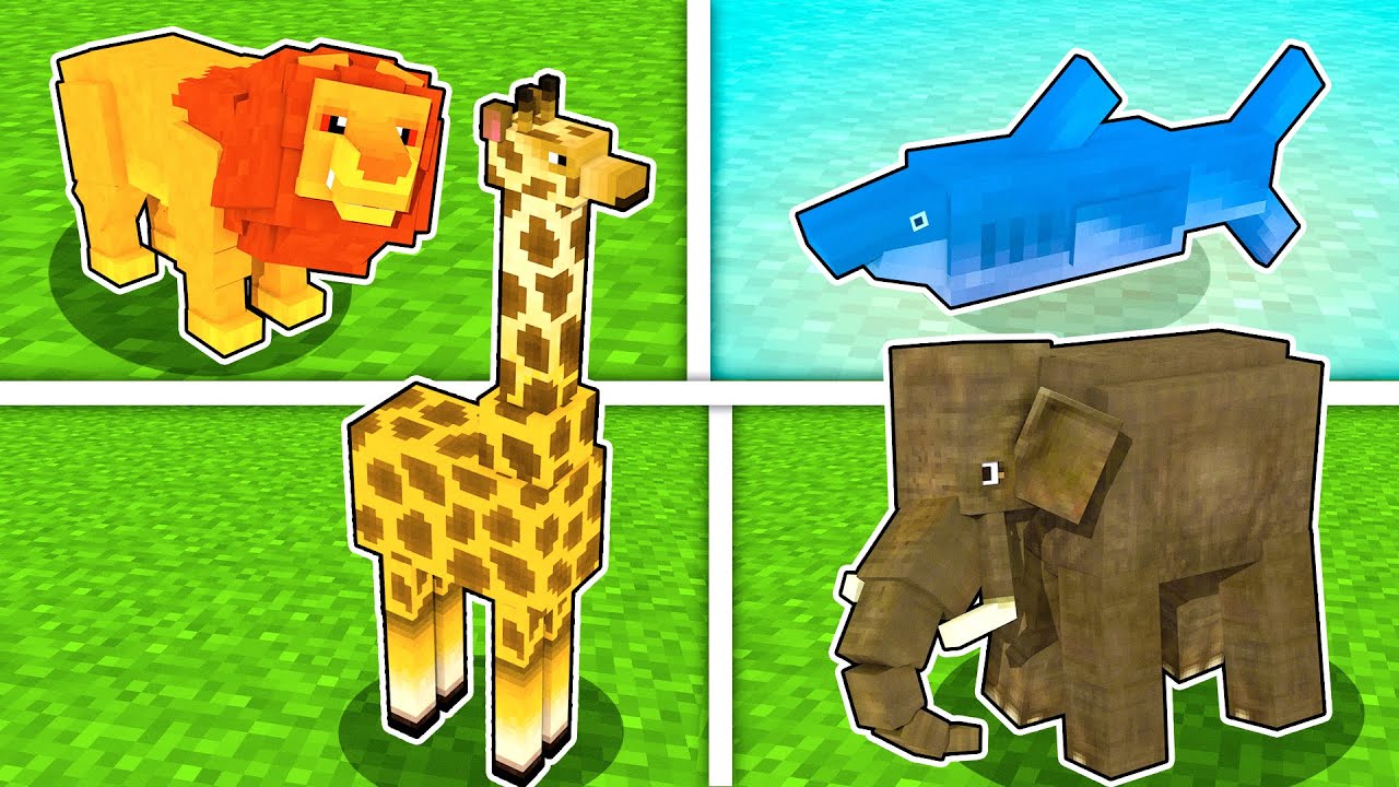 CONHEÇA NOVOS ANIMAIS ADICIONADOS NO MINECRAFT! - YouTube