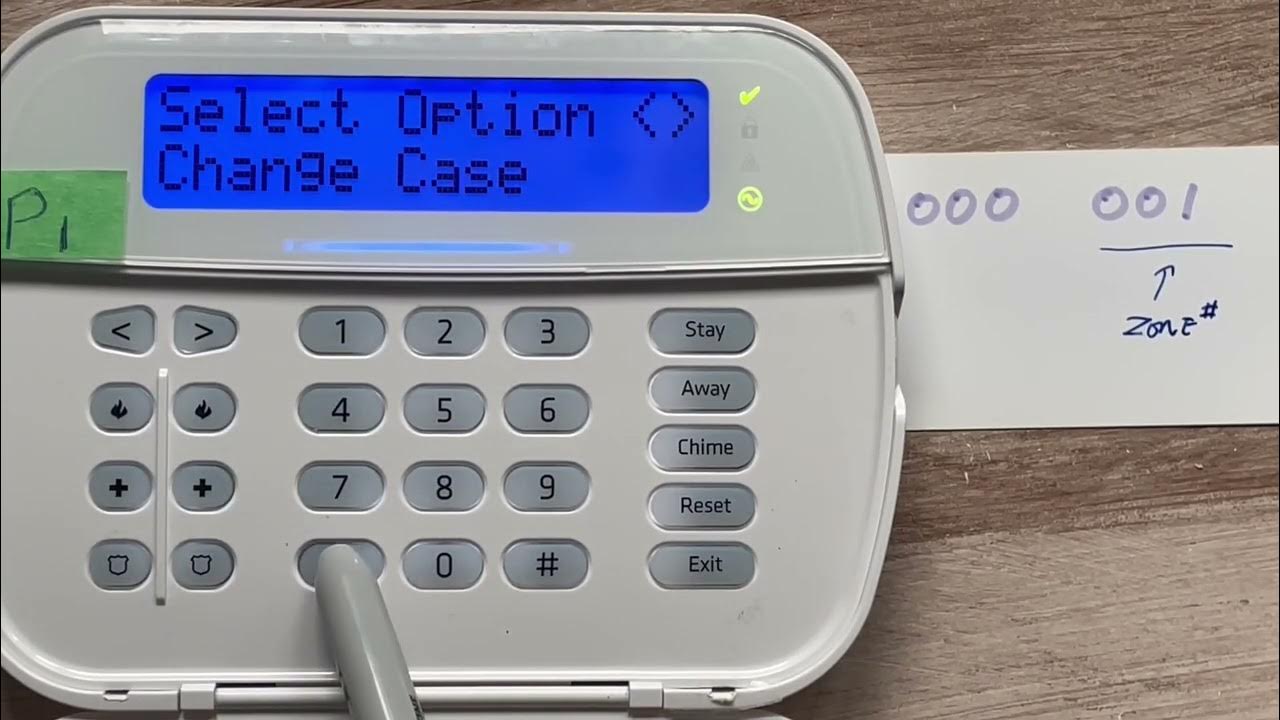 DSC NEO keypad labels programming- change letter case/ASCII entry - YouTube