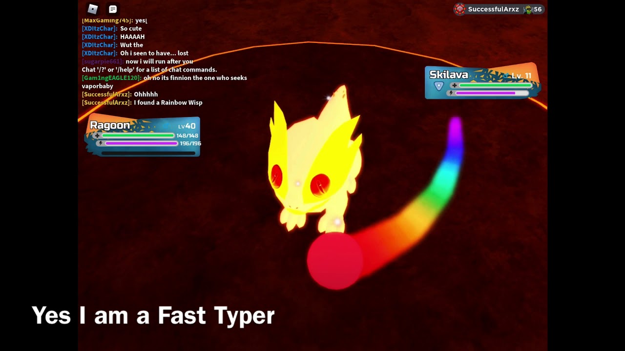 I Found a Rainbow Wisp Skilava (Read Description) - YouTube