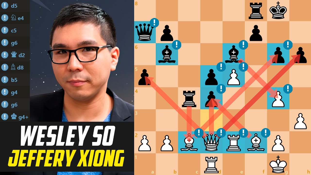 ♟️Wesley So SHOCKS Jeffery Xiong in a Fierce Speed Chess Encounter ...